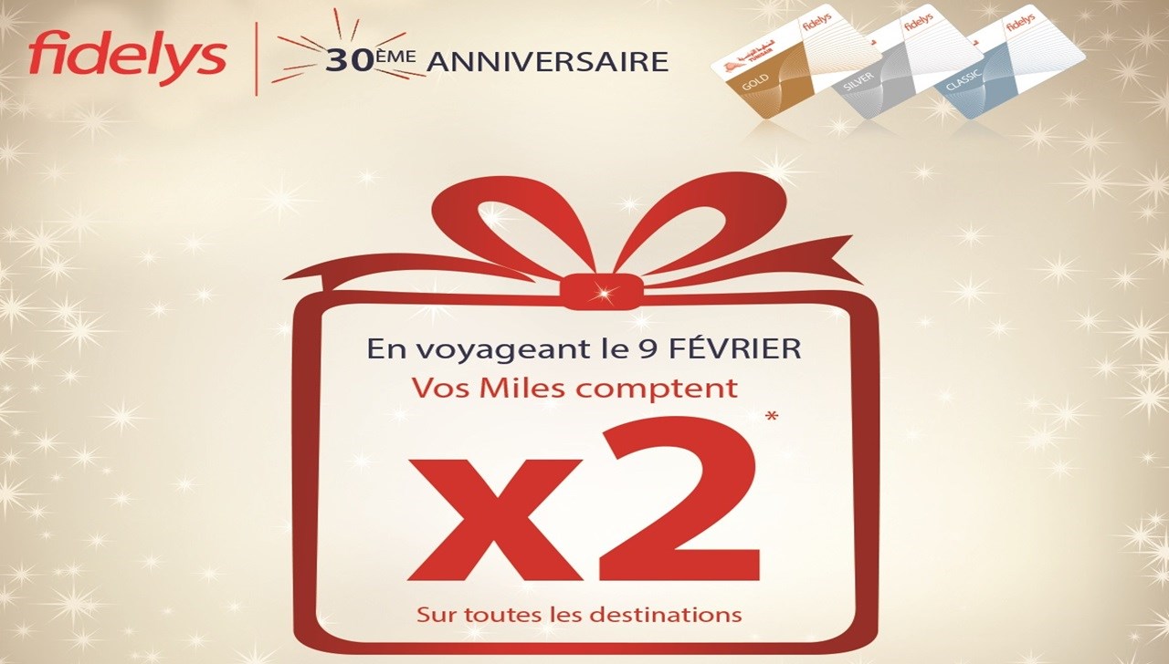 Tunisair célèbre les 30 ans de son programme de fidélité Fidelys avec ...